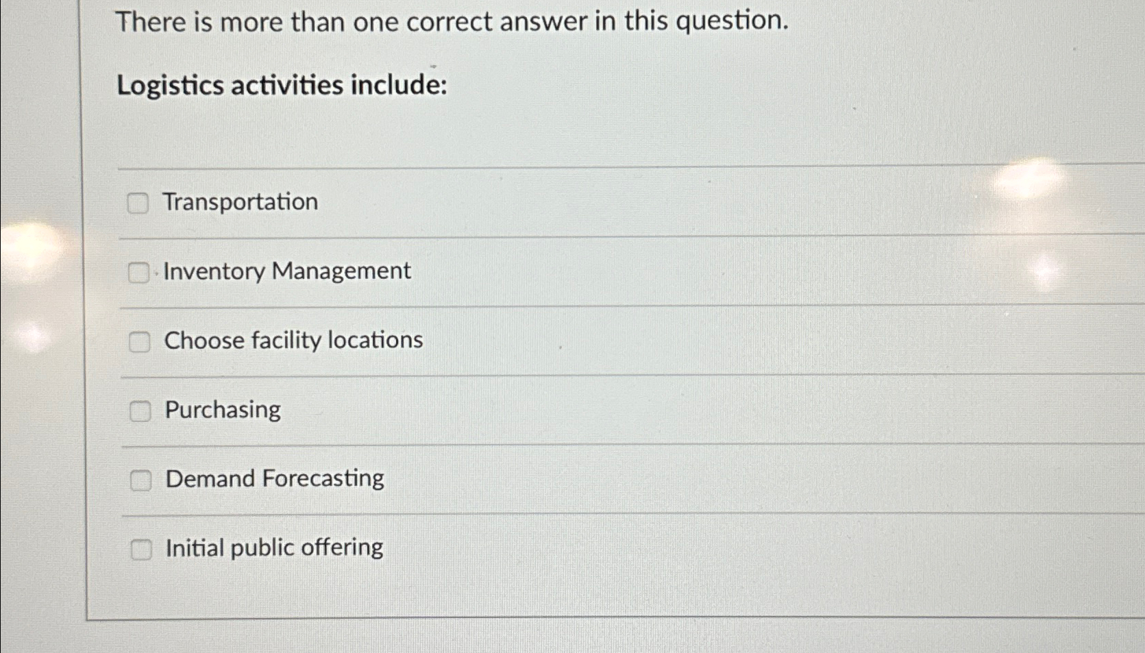 Solved There is more than one correct answer in this | Chegg.com