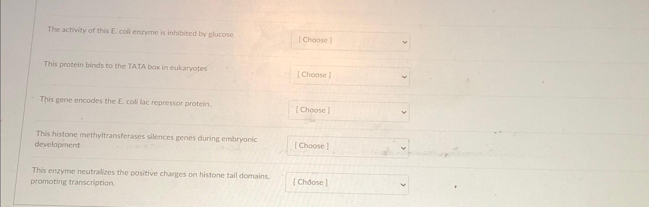 Solved The activity of this E. ﻿coli enzyme is inhibited by | Chegg.com