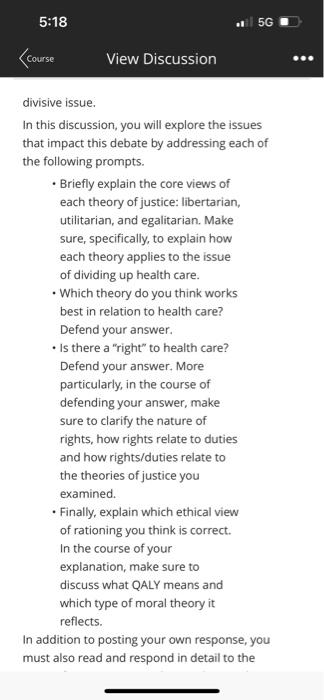 divisive issue. In this discussion, you will explore | Chegg.com