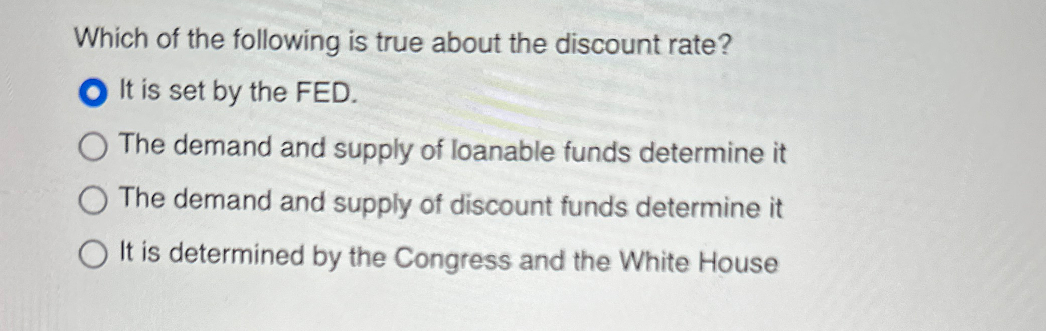 Solved Which of the following is true about the discount | Chegg.com