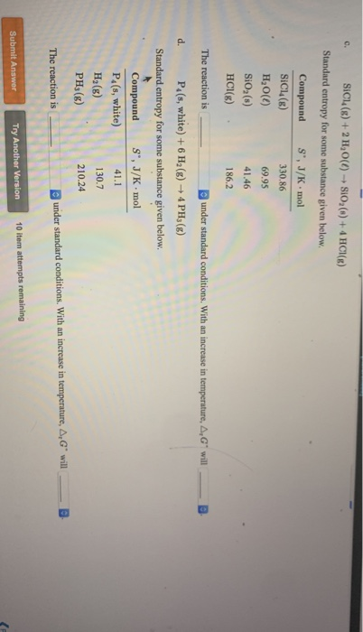 Solved Determine whether the reactions are entropy.favored | Chegg.com