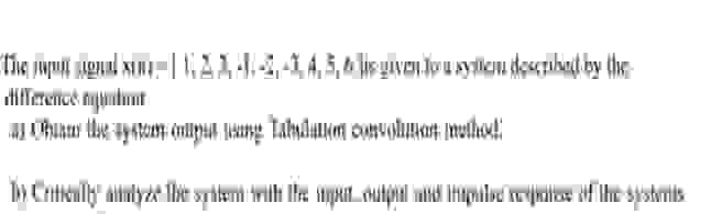 Solved iThe input signal | Chegg.com