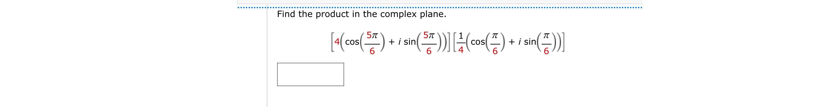Solved Find the product in the complex | Chegg.com