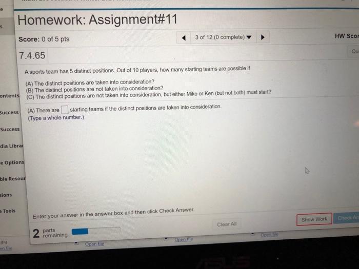 Solved E Hw Scor Ou Homework Assignment11 Score 0 Of 5 