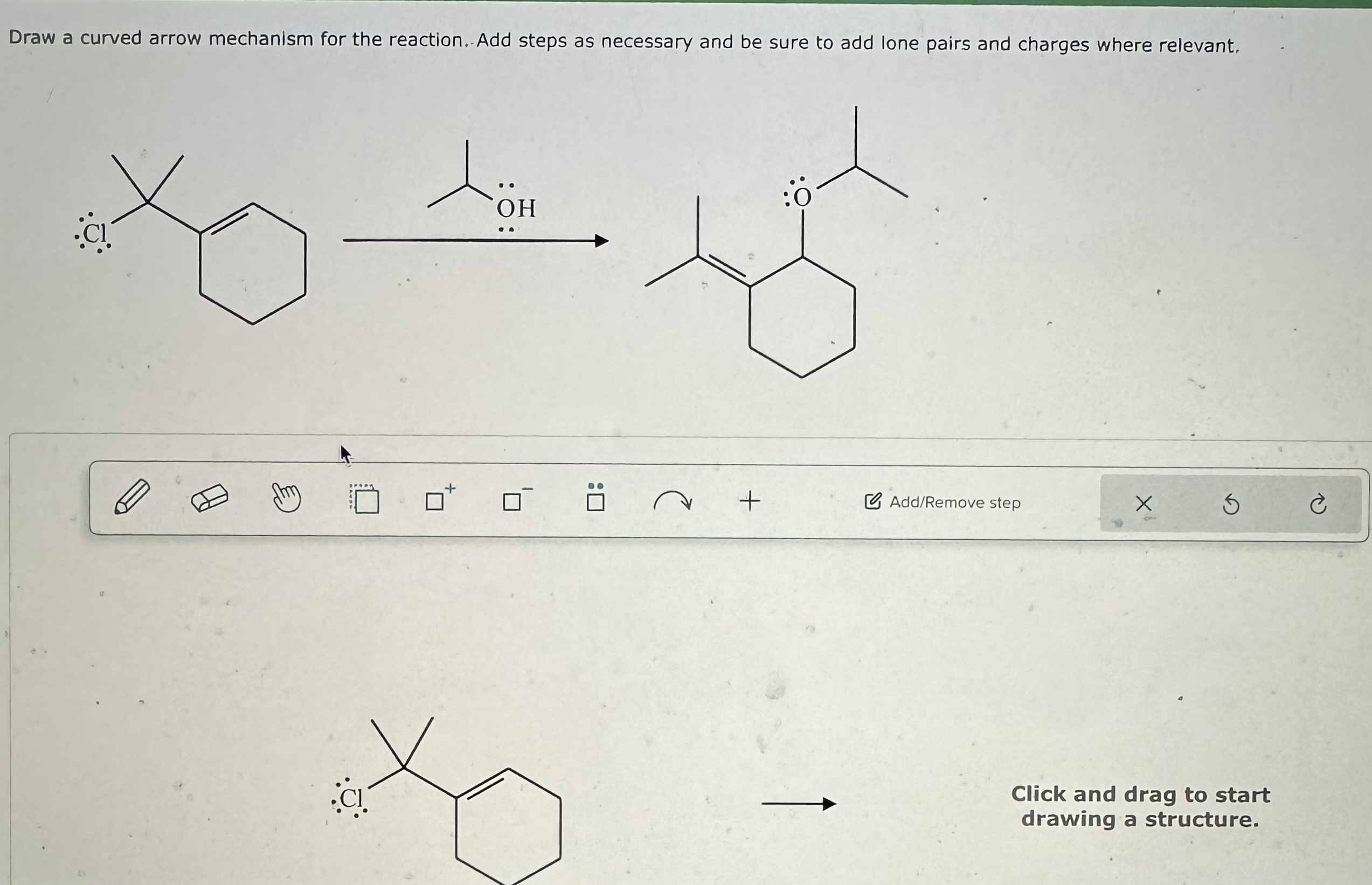 Draw a curved arrow mechanism for the reaction. Add | Chegg.com