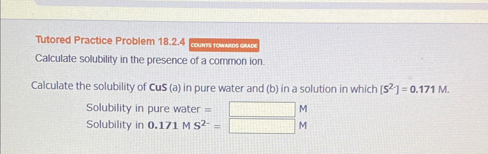 Solved Tutored Practice Problem 18.2.4 ﻿counis Towarns | Chegg.com
