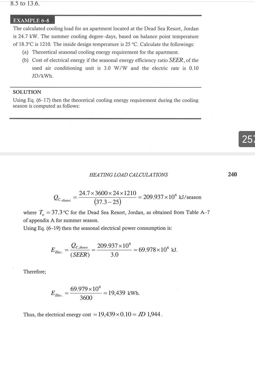 Solved HVAC After reading examples 6.6 and 6.8 , Please redo | Chegg.com