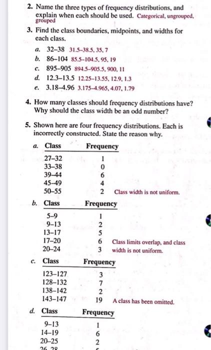 Solved A 6. What are open-ended frequency distributions? Why | Chegg.com