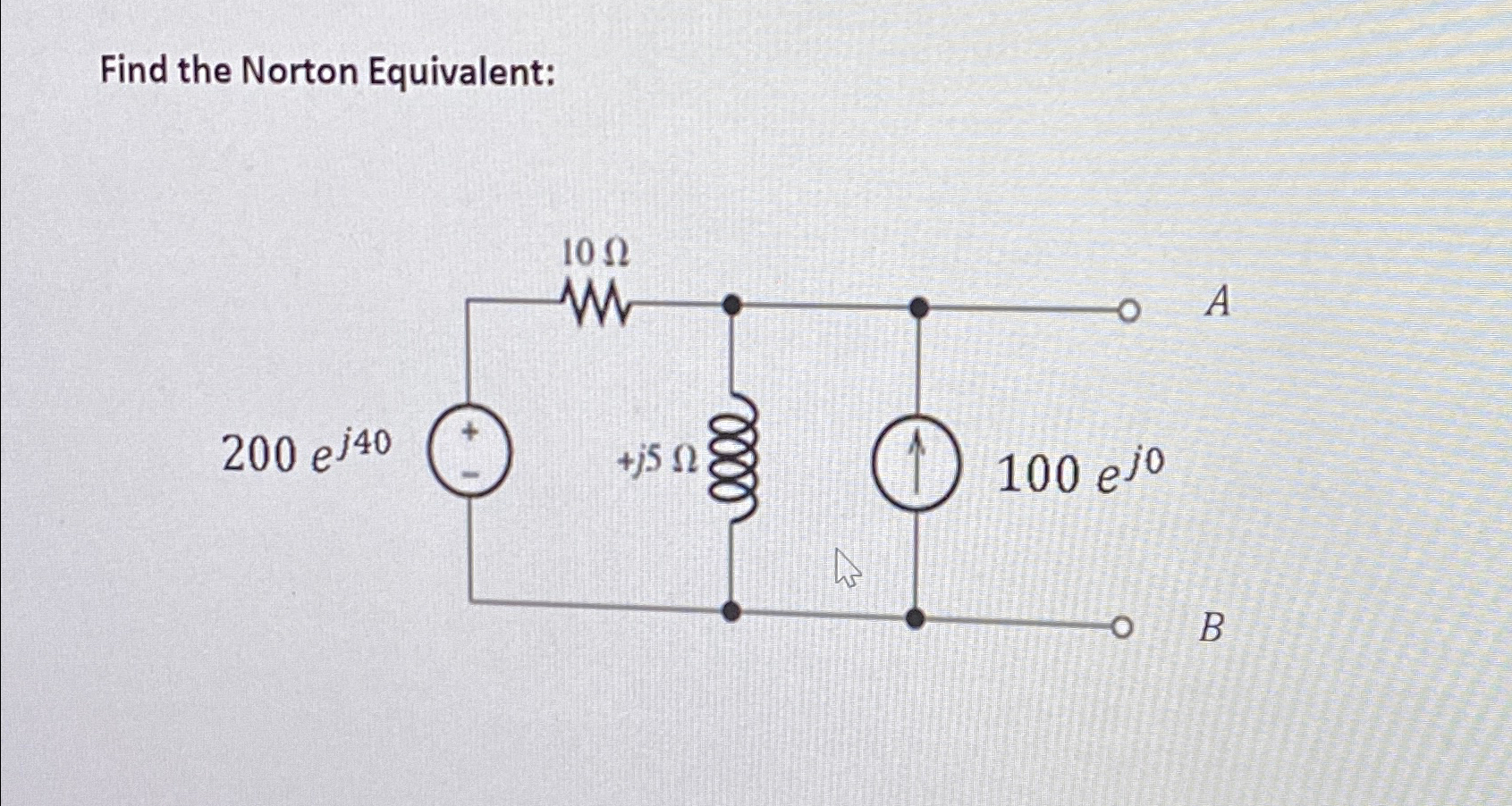 Solved Find the Norton Equivalent: | Chegg.com