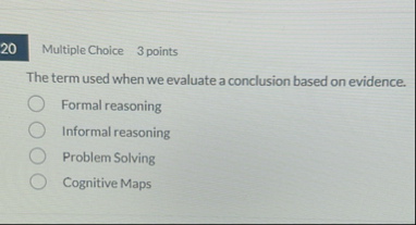 Solved Multiple Choice 3 ﻿pointsThe term used when we | Chegg.com