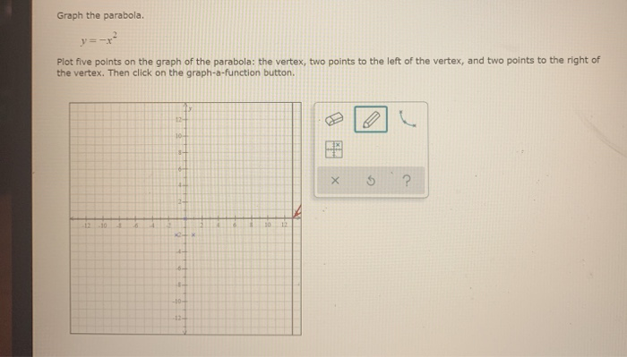 Solved Graph the parabola. Plot five points on the graph of | Chegg.com