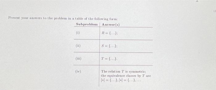 Solved 1. (Equivalence Relations). Recall that given a | Chegg.com