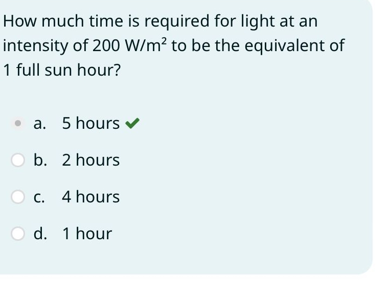 Solved How much time is required for light at an intensity | Chegg.com