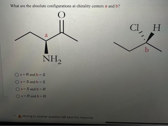 Solved What are the absolute configurations at chirality | Chegg.com