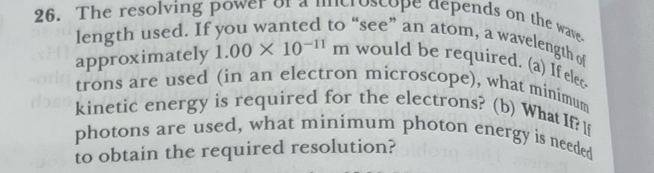 Solved The resolving power of wave. length used. If you | Chegg.com