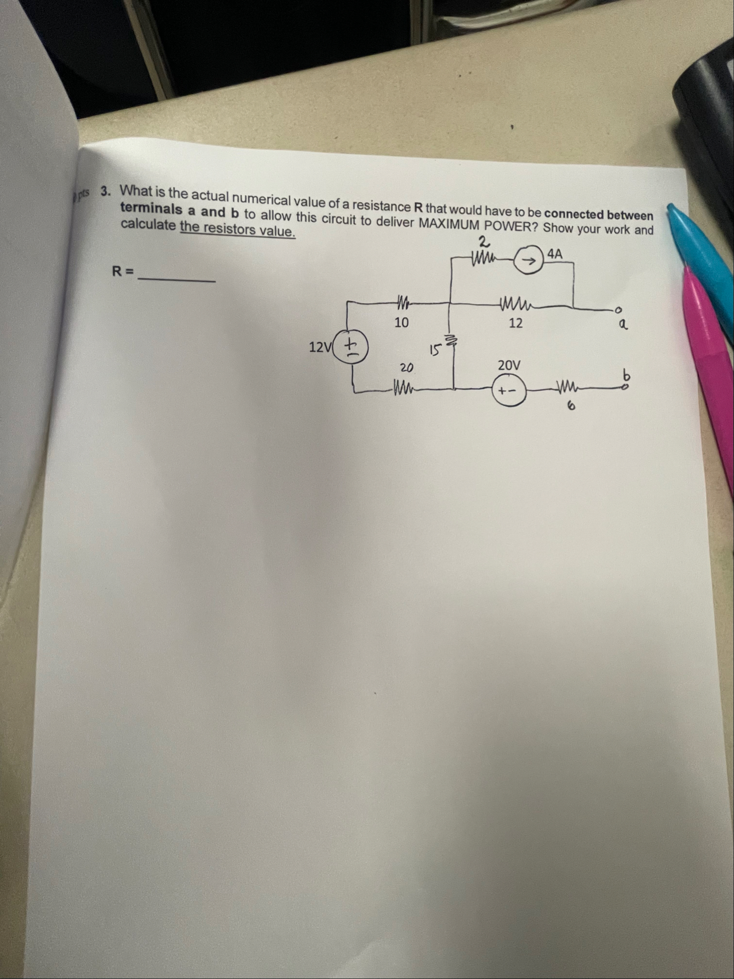 Solved What is the actual numerical value of a resistance R | Chegg.com