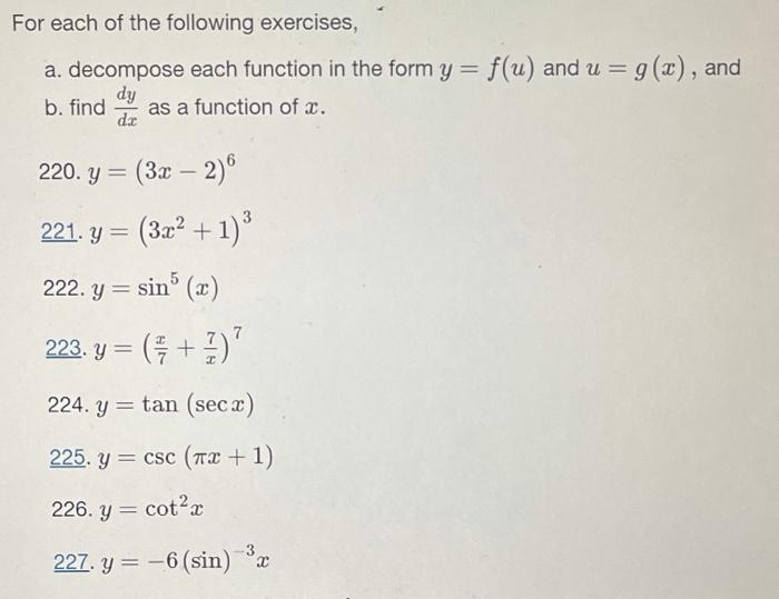 Solved For each of the following exercises, a. decompose | Chegg.com