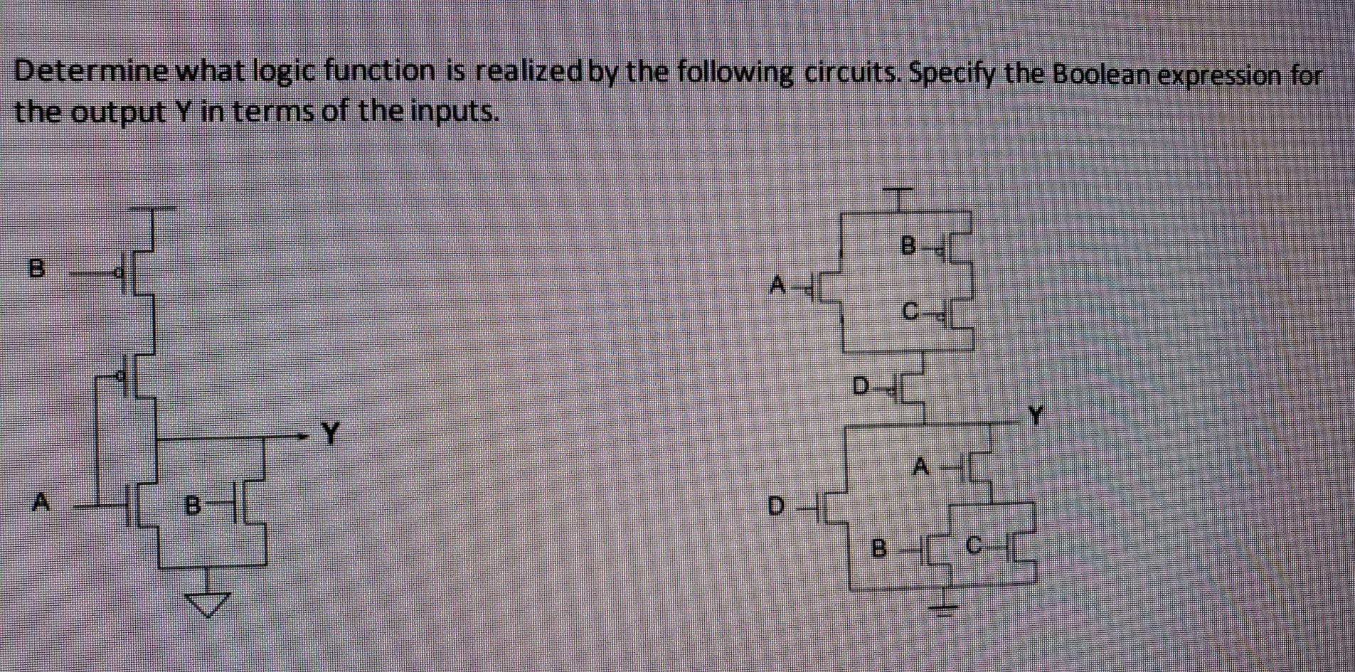 Solved Determine what logic function is realized by the | Chegg.com