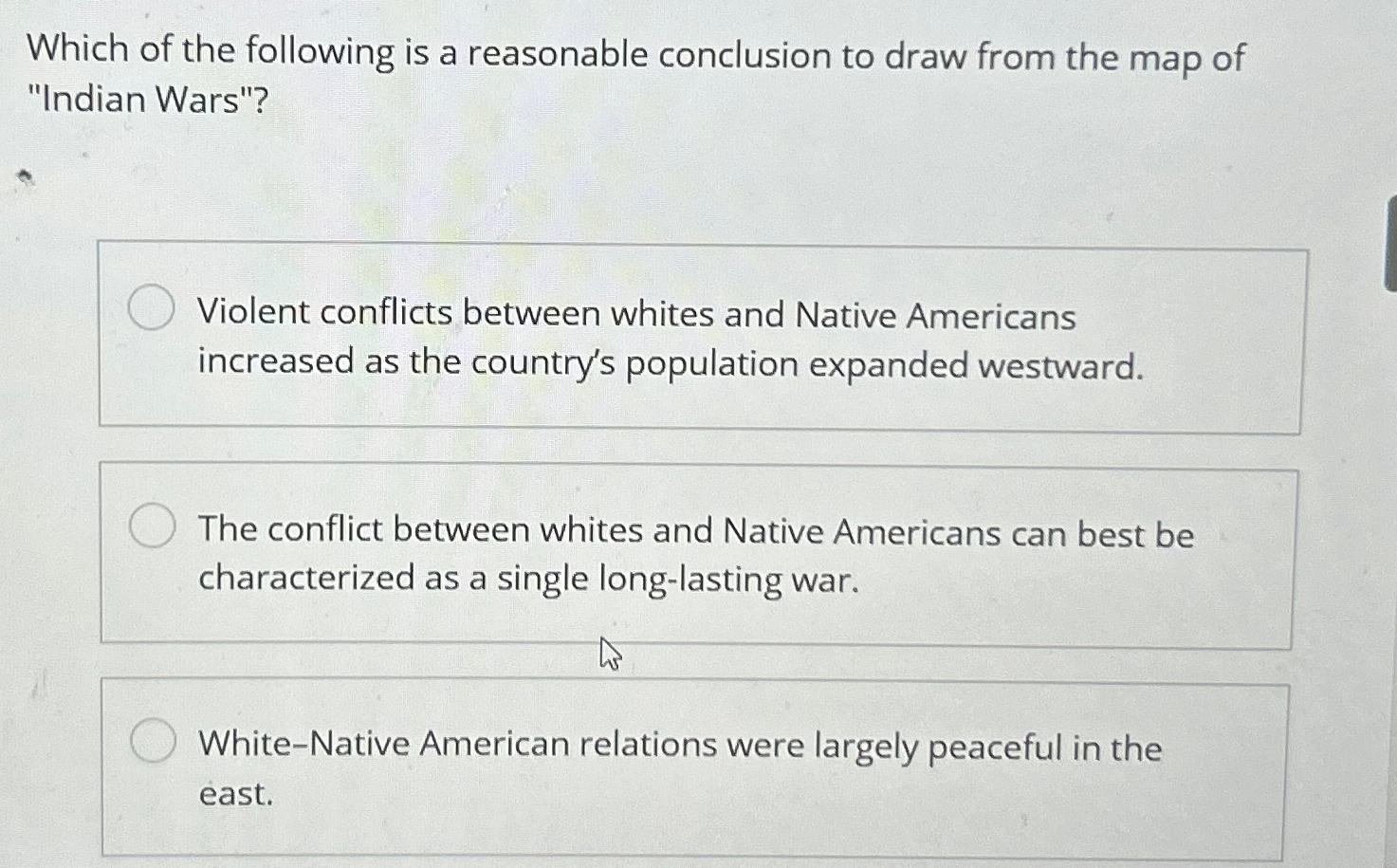 Solved Which of the following is a reasonable conclusion to | Chegg.com