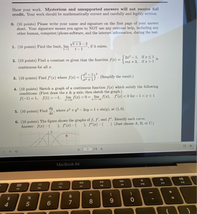 Solved Show your work. Mysterious and unsupported answers | Chegg.com