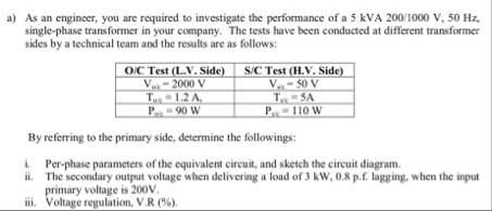 Solved a) ﻿As an engineer, you are required to investigate | Chegg.com