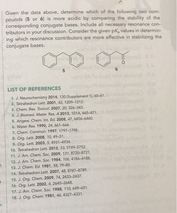 Solved 091 3.73 The pKa of the most acidic CH2 group in each | Chegg.com