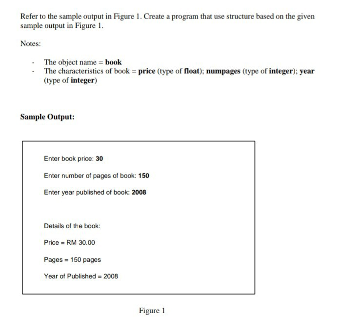 Solved Refer to the sample output in Figure 1. Create a | Chegg.com