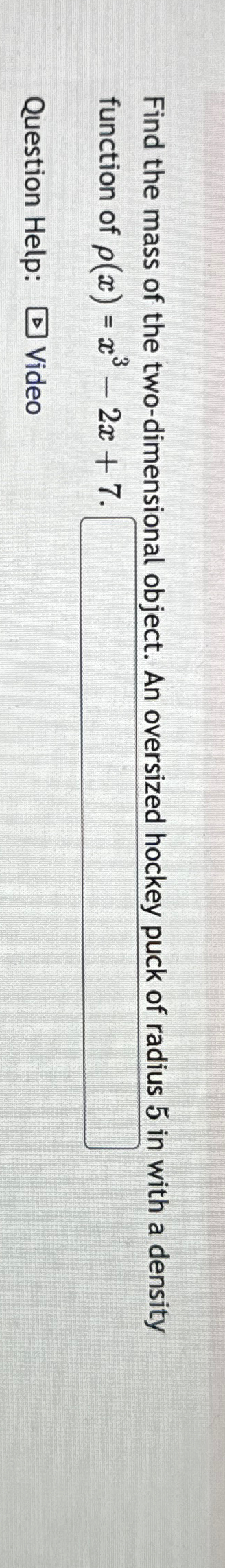 Solved Find the mass of the two-dimensional obiect. An | Chegg.com