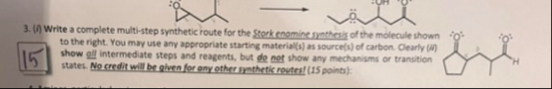 Solved (1) ﻿Write a complete multi-step synthetic route for | Chegg.com