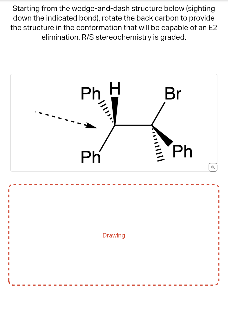 Solved Starting from the wedge-and-dash structure below | Chegg.com