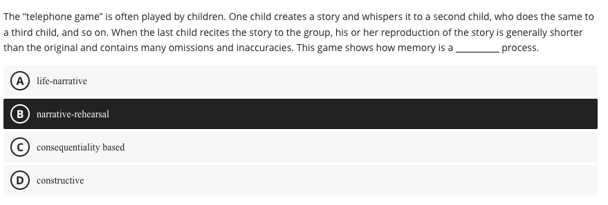 Solved The "telephone game" is often played by children. One | Chegg.com