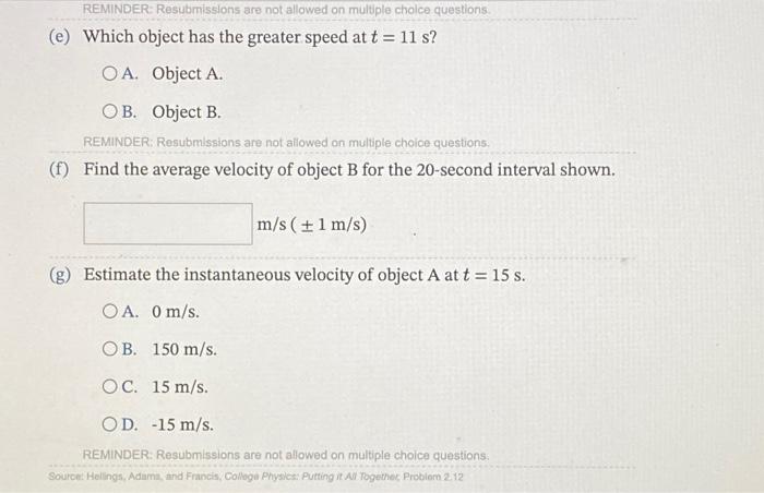 Solved 3-1 The positions of objects A and B are shown in the | Chegg.com
