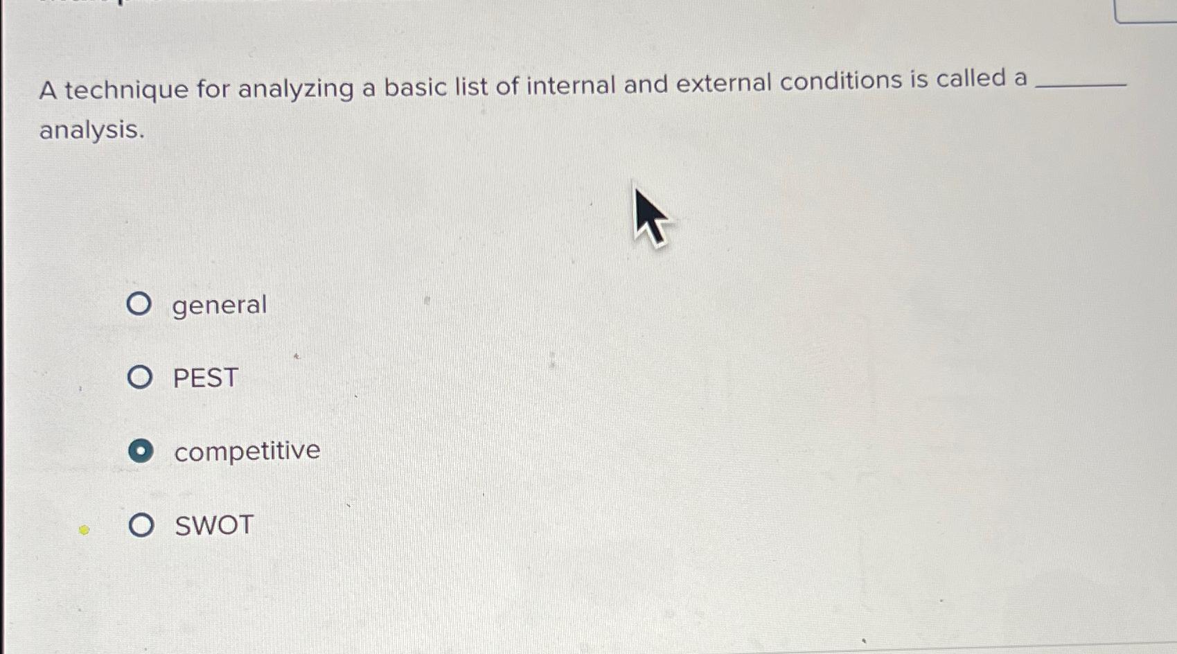 Solved A technique for analyzing a basic list of internal | Chegg.com