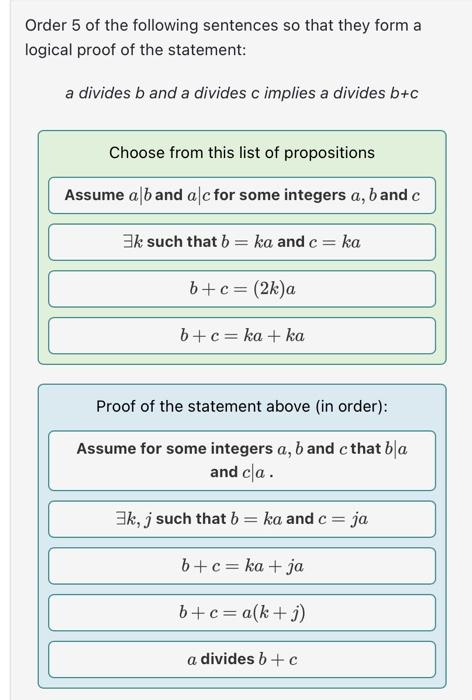 Solved a divides b and a divides c implies a divides | Chegg.com