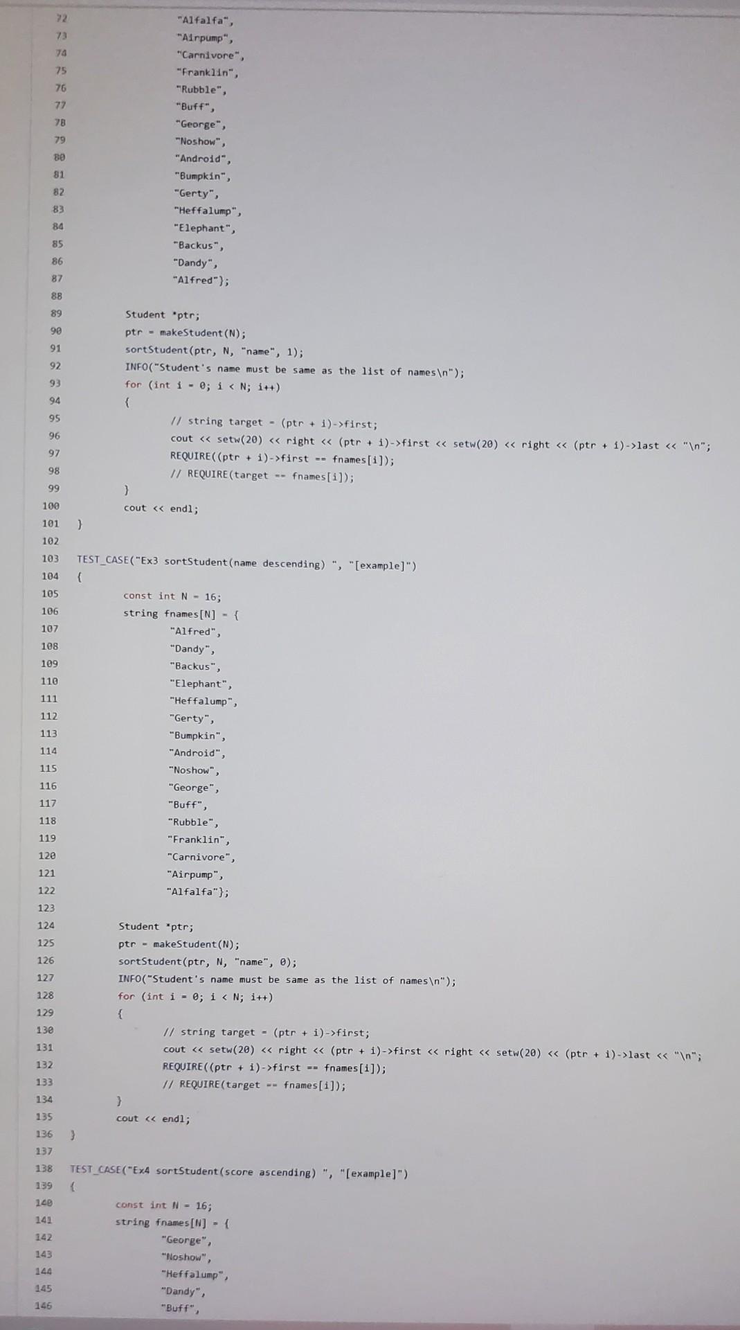 Solved Short Description. You will make the struct Student | Chegg.com