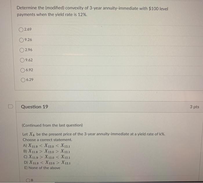 Solved Determine the (modified) convexity of 3-year | Chegg.com