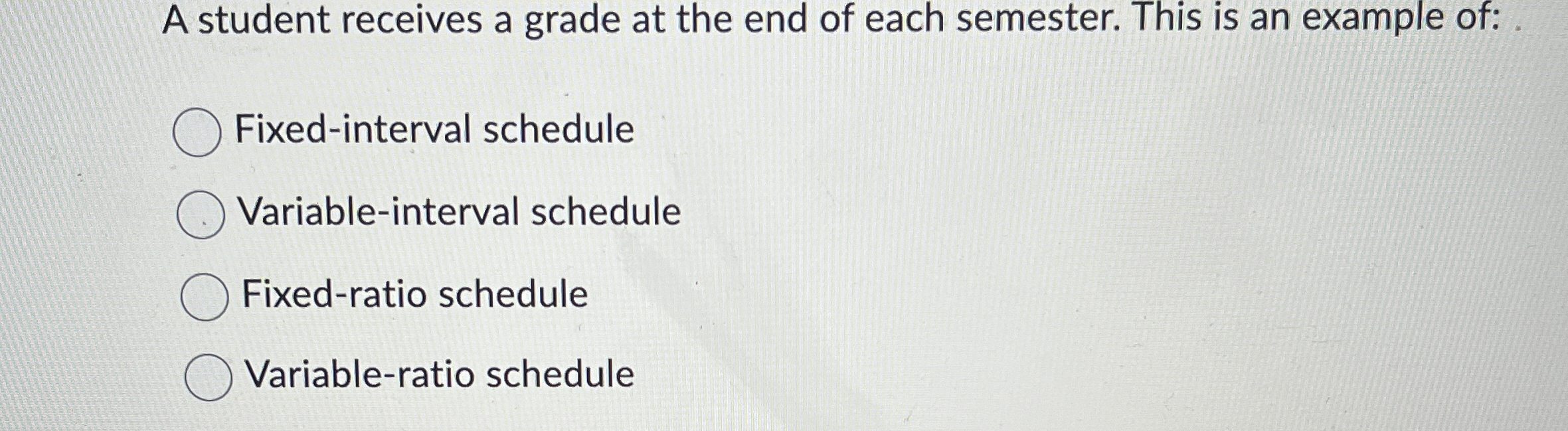 Solved A student receives a grade at the end of each | Chegg.com