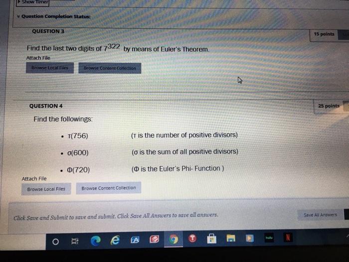 Solved find the last two digits of 7^322 by means of Euler's | Chegg.com