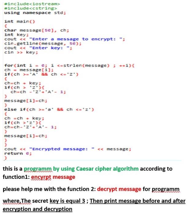 Solved #include #include using namespace std; int main( char | Chegg.com