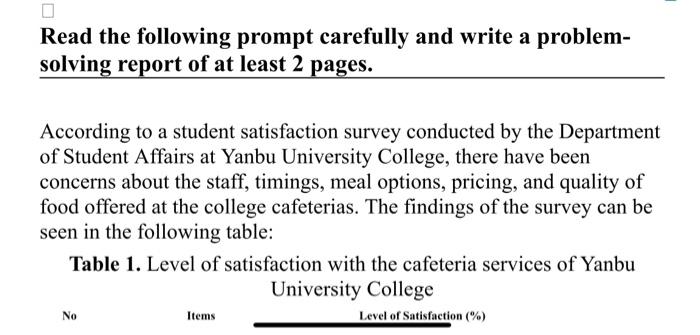 Read the following prompt carefully and write a | Chegg.com