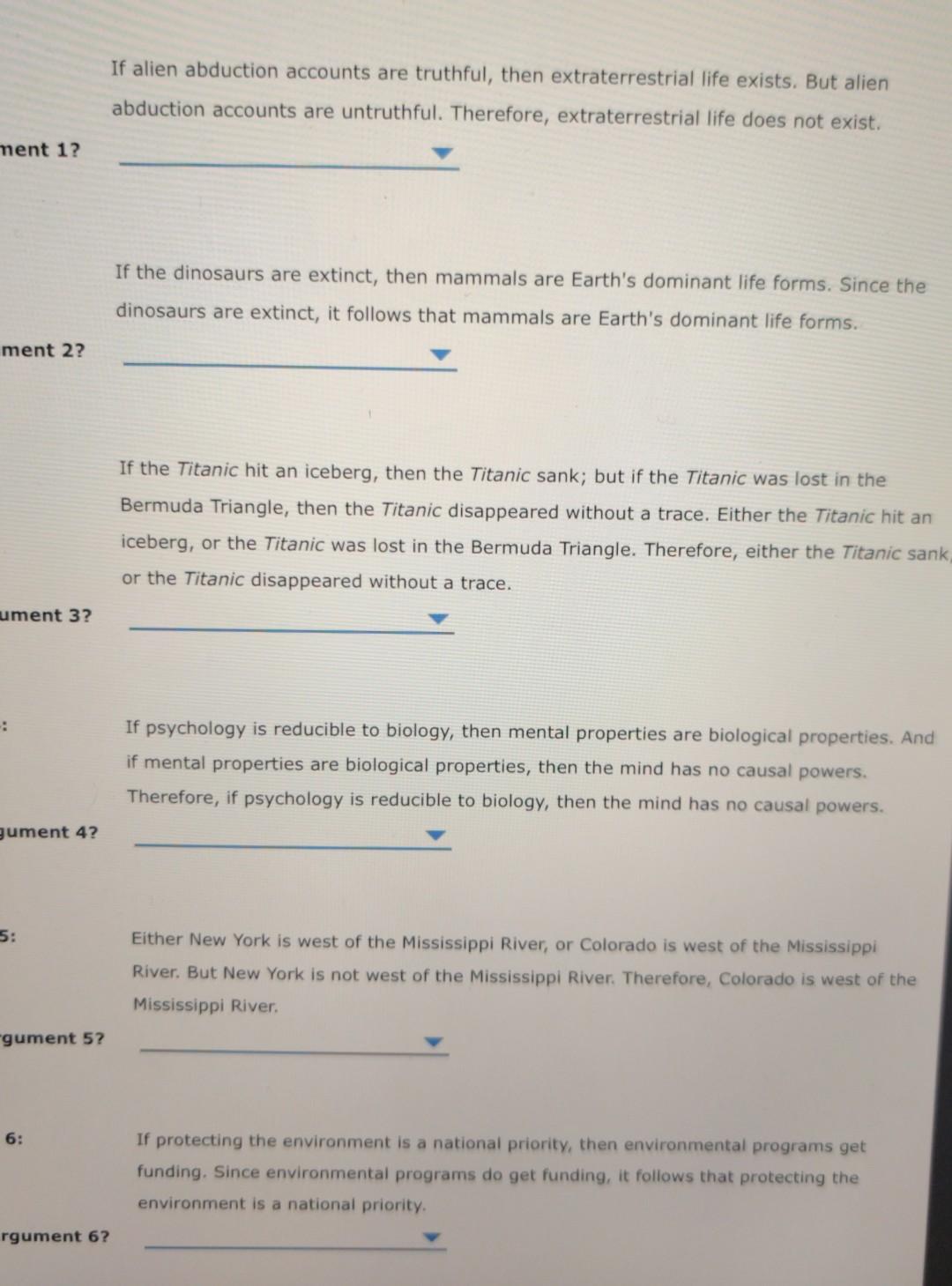 Solved Arguments Forms in ordinary Language. How do I solve | Chegg.com