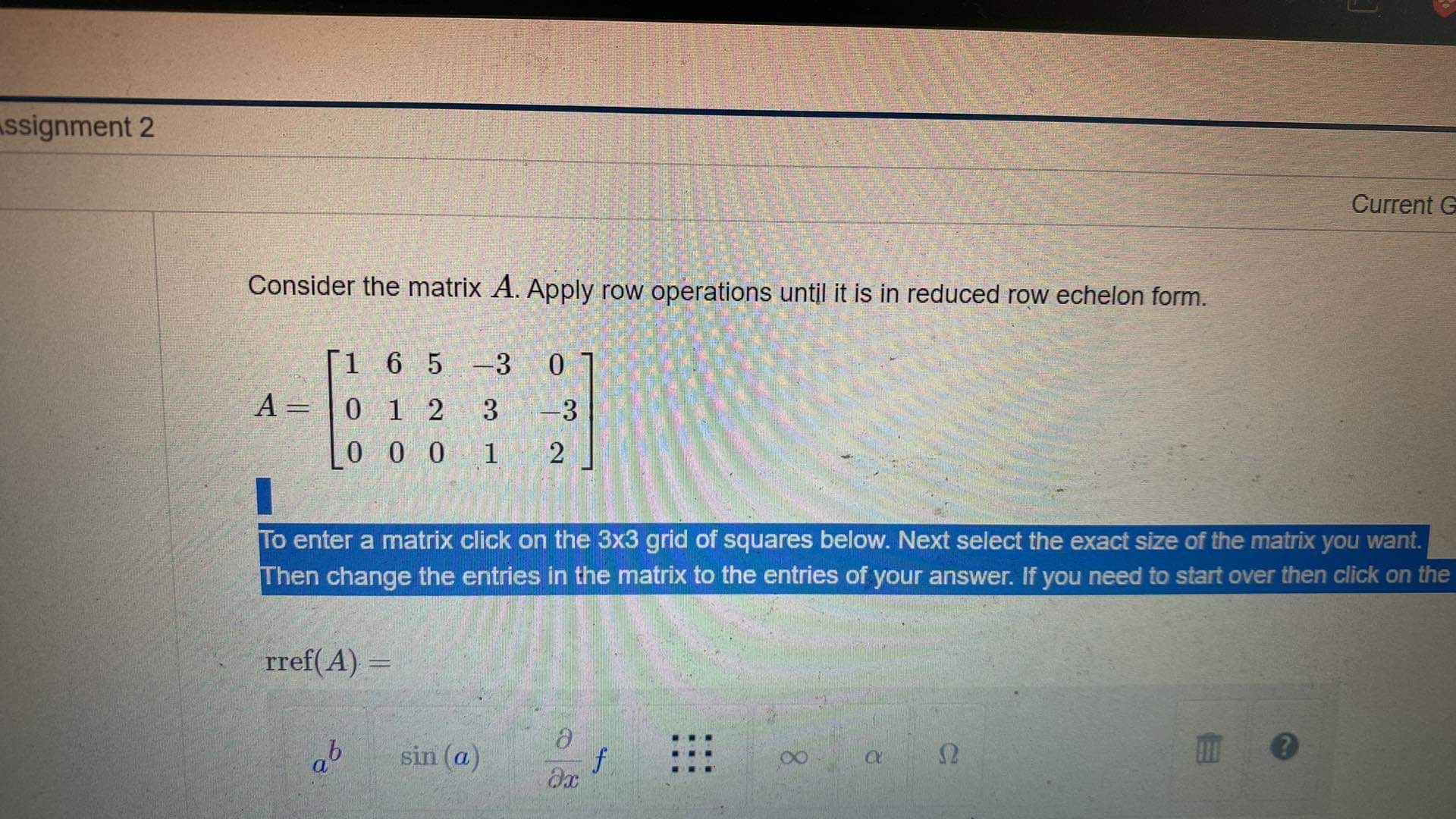 Solved ssignment 2Consider the matrix A. Apply row | Chegg.com Solved ssignment 2Consider the matrix A. Apply row | Chegg.com
