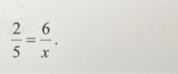 Solved 52=x6 | Chegg.com