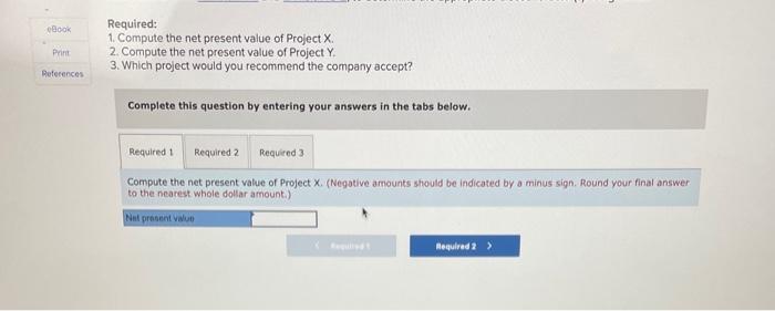 Exercise 14-14 (Algo) Comparison of Projects Using | Chegg.com