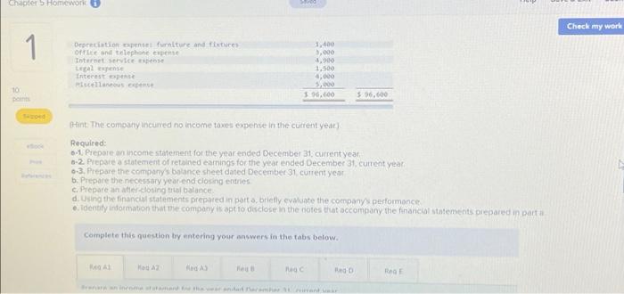 Solved Chapter 5 Homework i 1 10 points Skipped eBook Print | Chegg.com