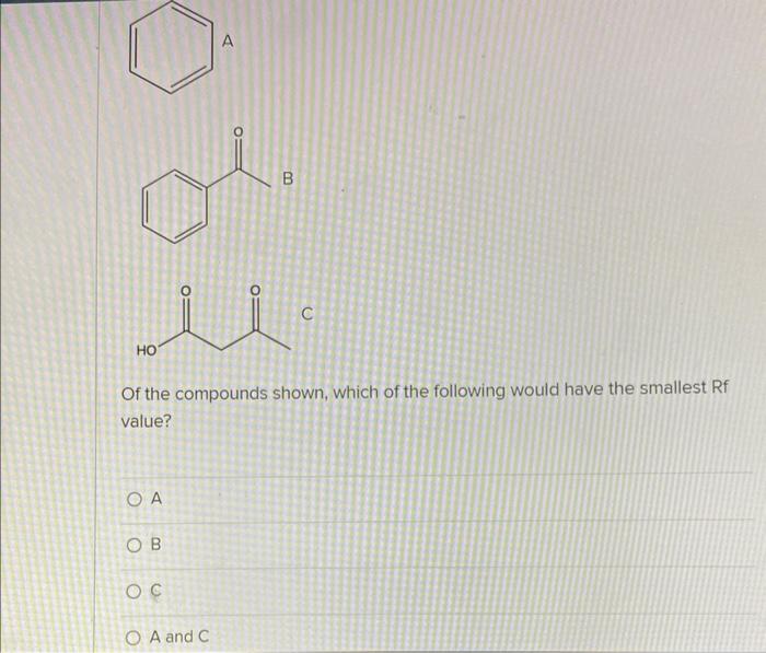 Solved Of the compounds shown, which of the following would | Chegg.com