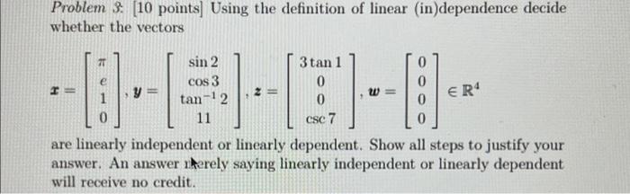 Solved Problem 3: [10 points ] Using the definition of | Chegg.com