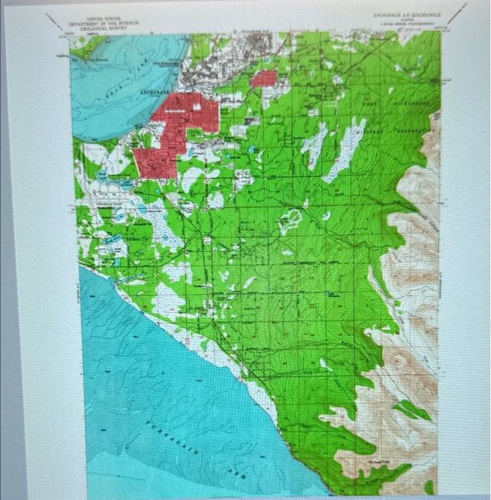 Solved Use the Nome D-2 Quadrangle Topographic Map provided | Chegg.com