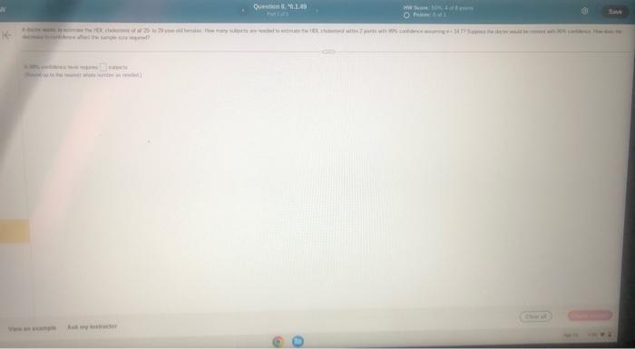 Solved A doctor wants to estimate the HDL cholesterol of all | Chegg.com