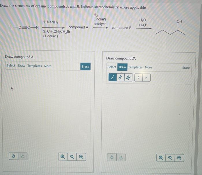 Solved raw the structures of organic compounds A and B. | Chegg.com